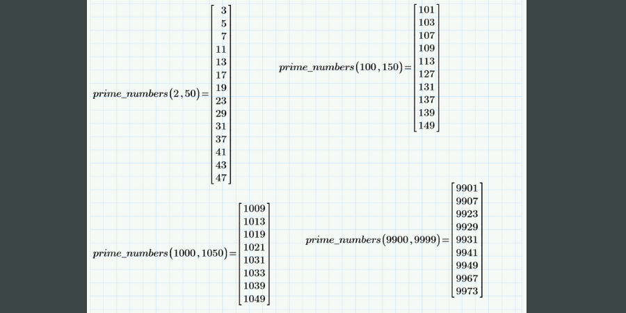 A Program for Generating Prime Numbers in Mathcad | PTC | Mathcad