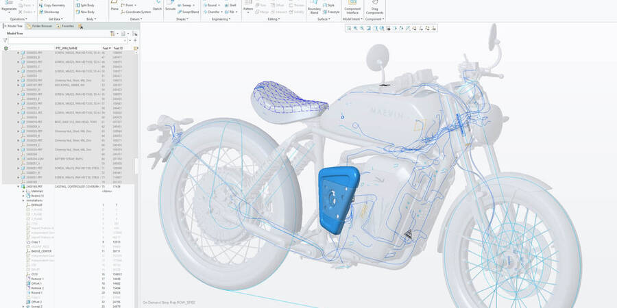 How Maeving Used Creo to Build the Electric Motorcycle of the Future | PTC
