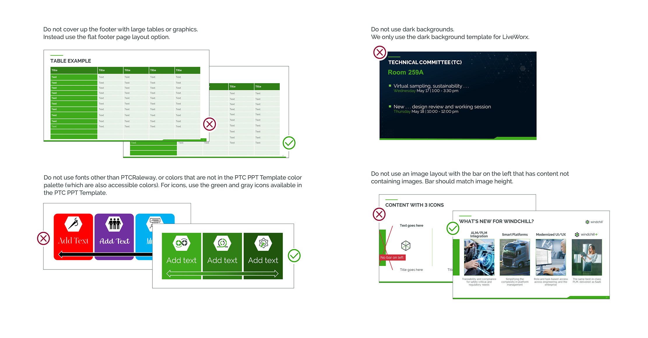 Incorrect Use of PowerPoint Presentation | Collateral & Digital Assets ...