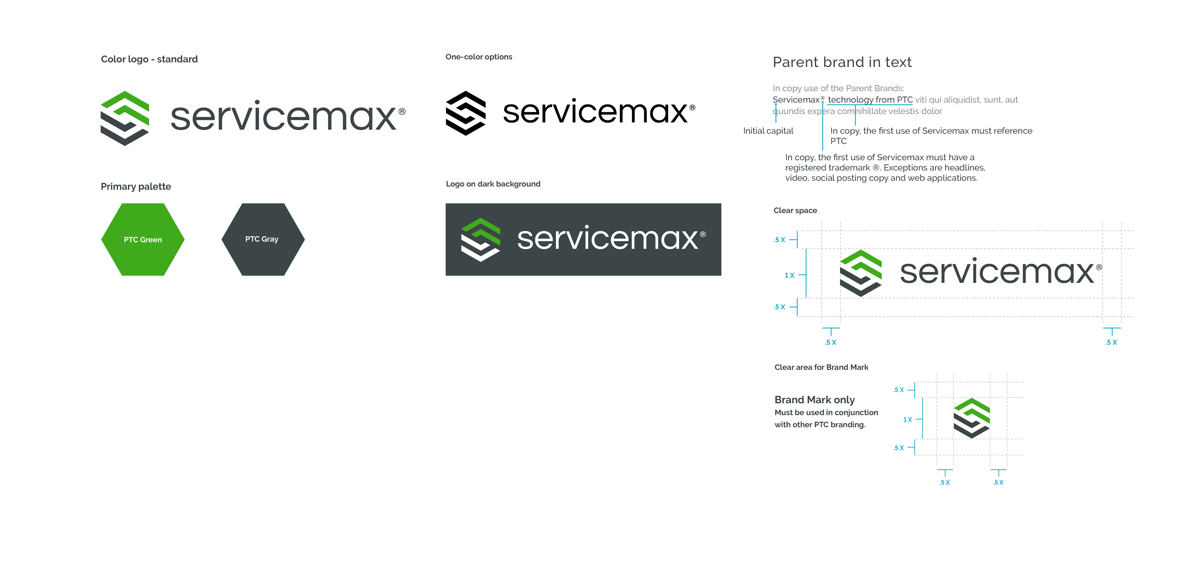 ServiceMax | Parent Brand | Logotypes | Our Visual System | PTC Brand Guide
