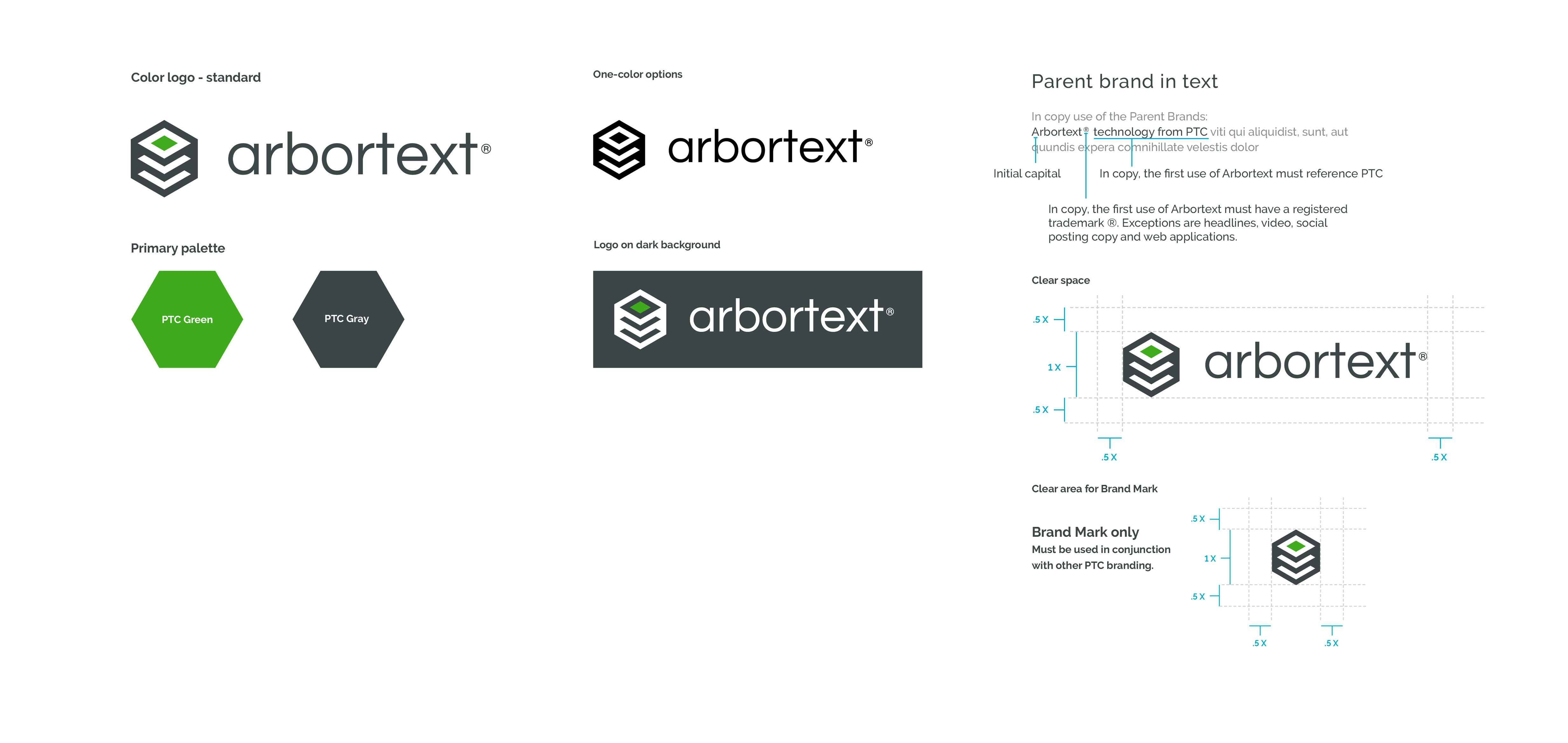 Arbortext | Parent Brand | Logotypes | Our Visual System | PTC Brand Guide