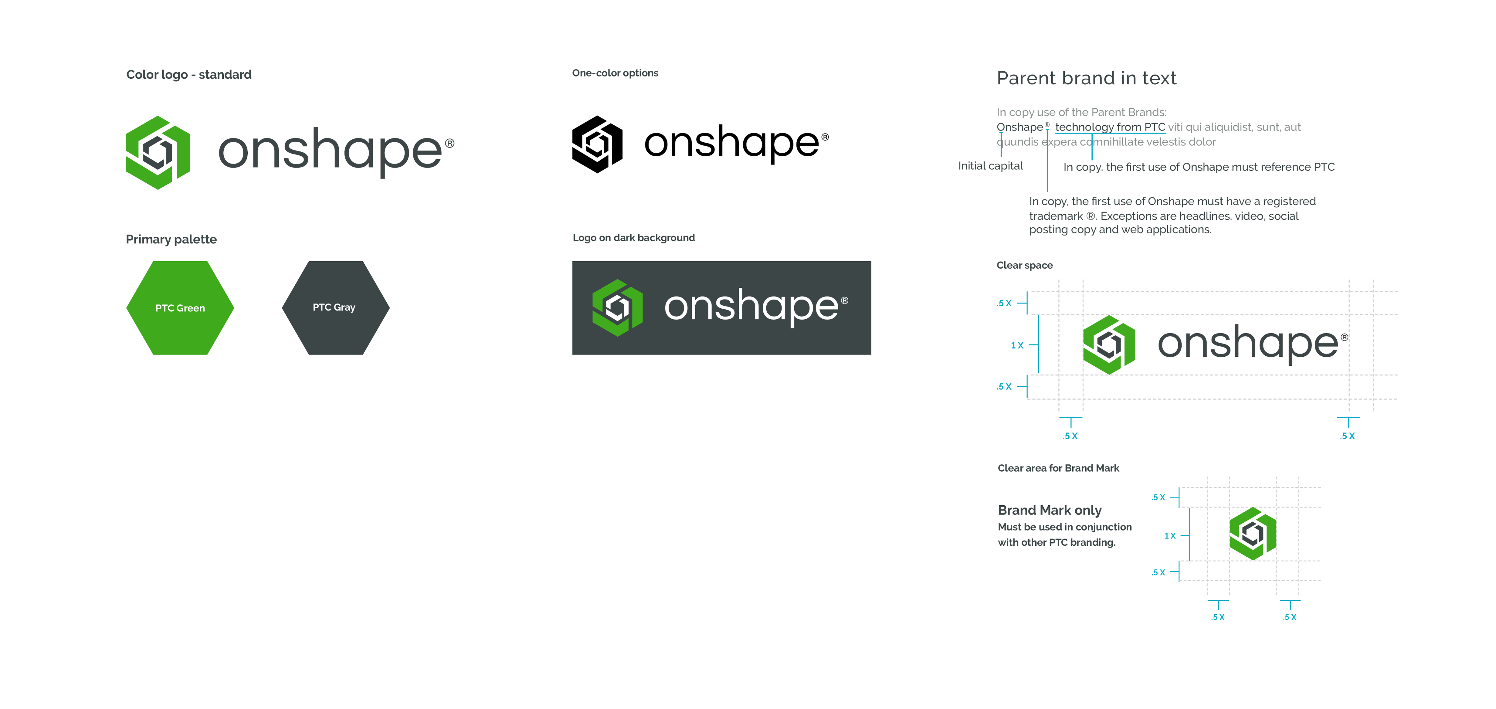 Onshape | Logotypes | Our Visual System | PTC Brand Guide